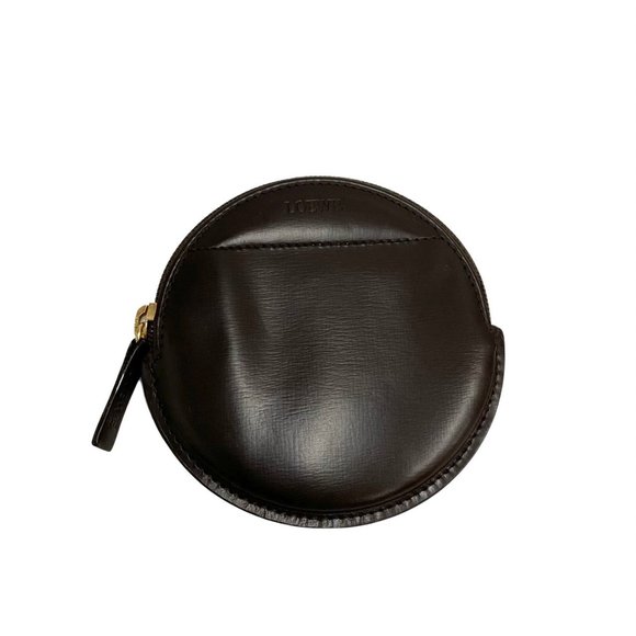 Loewe | Bags | Loewe Anagram Logo All Leather Calf Genuine Mini Wallet ...